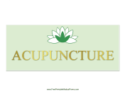 Acupuncture Sign – CodeToolz Managed Care Contract Services